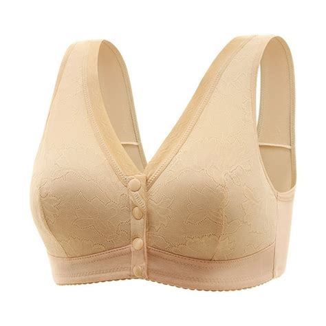 Seniors Support 2024 Open Front Bra For Older Women Straps Elderly