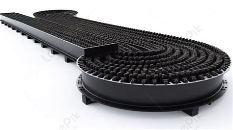 격리된 흰색 배경 3d 렌더링된 고무 컨베이어 벨트 3d 배경 3d 렌더링 배경 외딴 배경 이미지 Hd 3d 3d