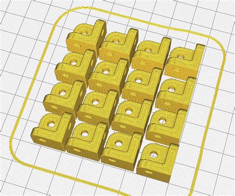 3d Printer Files 3mf File Printed Corner Bracket For Cubes Holes