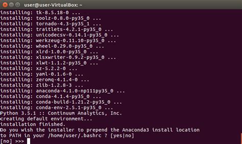 Anaconda Python Ubuntu Linux Python