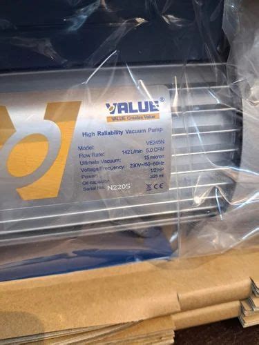 Double Stage Value Vacuum Pump VE 245N, 0.5 HP at ₹ 13000/piece in ...
