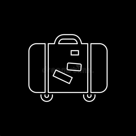 Luggage Icon Simple Flat Style Vector Illustration Baggage Symbol Stock Vector Illustration