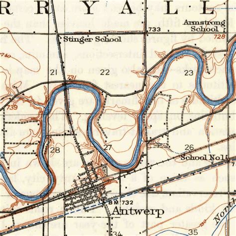 Paulding Oh 1914 62500 Scale Map By United States Geological Survey Avenza Maps