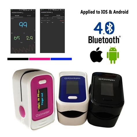 APP Andriod Mobile Bluetooth 4 0 OLED Fingertip Pulse Oximeter Finger