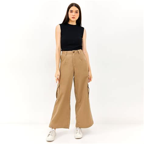 Graphis High Waist Twill Cargo Pants Id
