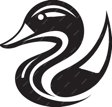 Premium Vector Featheredfloatgraffix Precision Vectorized Duck Design Pondpaddleaura Sleek