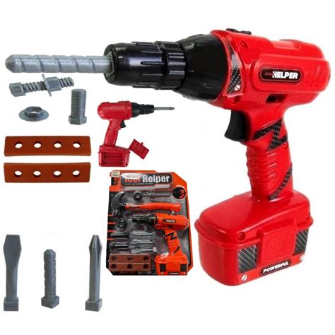Kit Furadeira Infantil Ferramenta Parafusadeira E Martelo Brinquedo Shopee Brasil