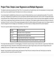 Project Three Jupyter Script Pdf Project Three Simple Linear