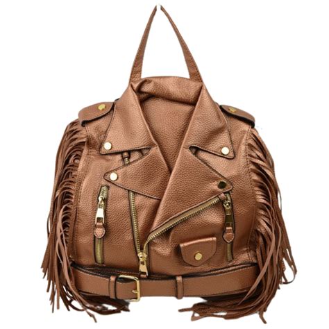 Edgy Moto Jacket Backpack Tall Diva Boutique