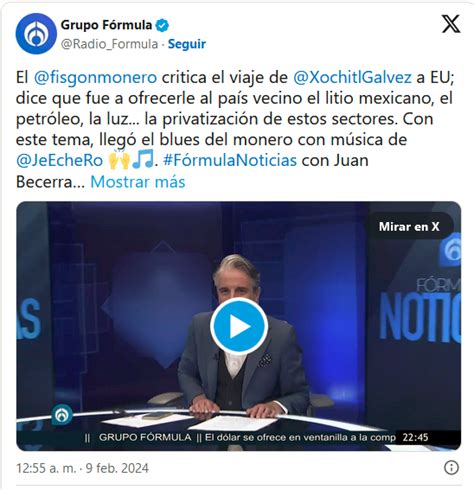 Xóchitl Gálvez Ofreció Petróleo Luz Y Litio De México A Eu Fisgón