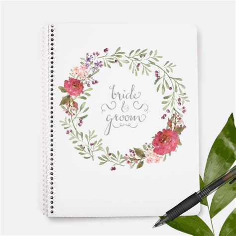 Bride And Groom Notebook Bachelorette T Bride T Wedding
