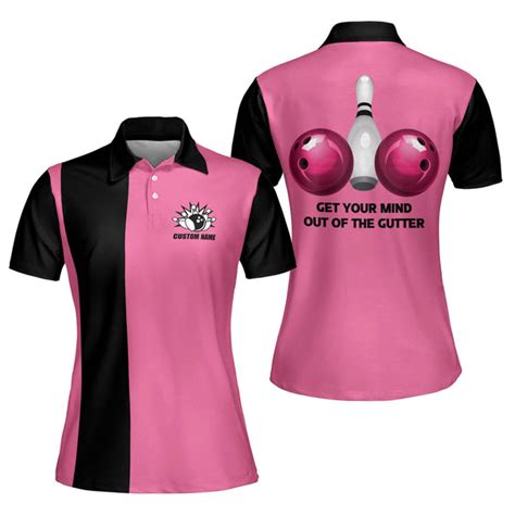 Lasfour Personalized Ladies Bowling Shirts Pink And Black Bowling