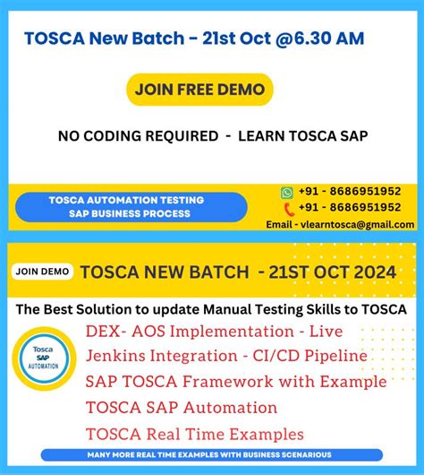 Tosca Sap Automation Testing By Govind On Linkedin Bestrealtime
