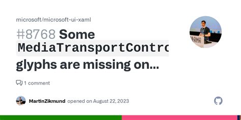 Some `mediatransportcontrols` Glyphs Are Missing On Windows 10 · Issue