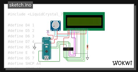 Lcd 74hc595 Wokwi Esp32 Stm32 Arduino Simulator