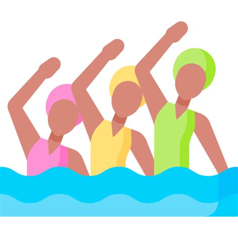 Natación sincronizada Iconos gratis de deportes y competición