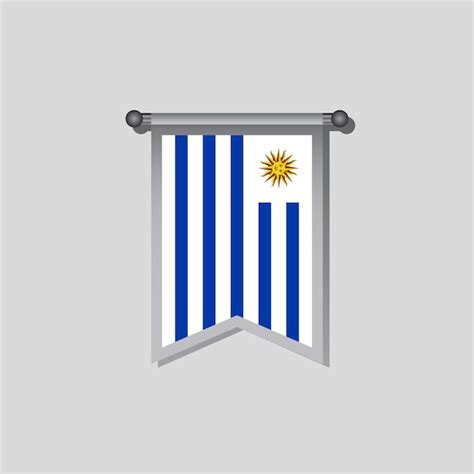 Premium Vector Illustration Of Uruguay Flag Template