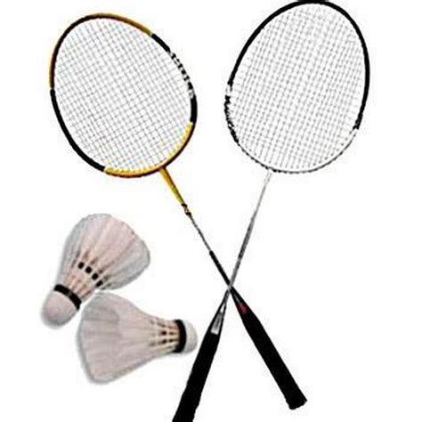 2 Badminton Rackets For Adults With 2 Feather Shuttles Japanese