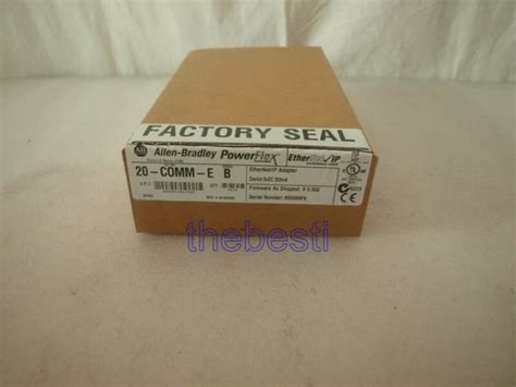 New Unsealed Ab Allen Bradley 20 Comm E Ethernet Ip Adapter