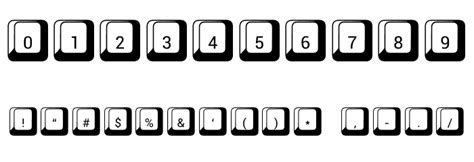 212 Keyboard Font
