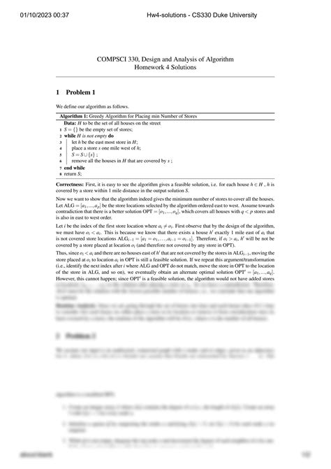 SOLUTION Hw4 Solutions Cs330 Duke University Studypool