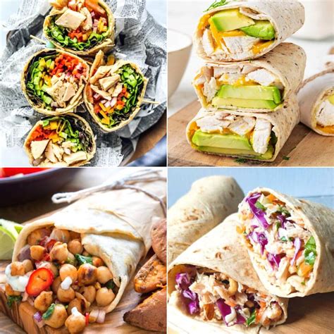 Healthy Lunch Wrap Ideas 1 Ohclary