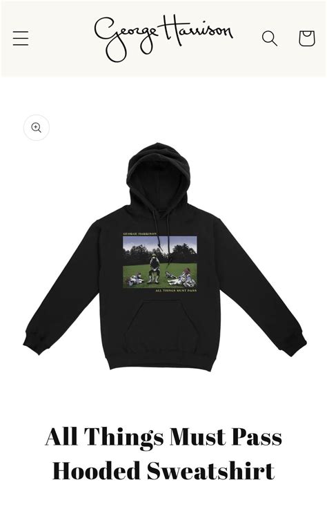 George Harrison • All Things Must Pass • Hooded Sweatshirt Rbeatles4ever