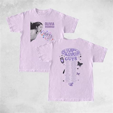 Guts Tour Shirt Olivia Rodrigo Merch Album Tracklist Mens Classic T