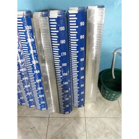 Jual Peilschaal Peil Scale Alat Ukur Tinggi Muka Air 2 Meter Shopee