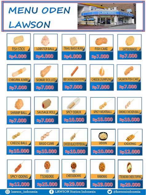 Menu Oden Lawson Pdf