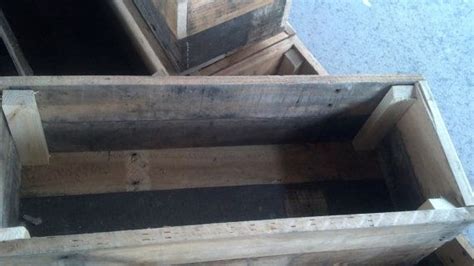 Recycle Pallet Planters Trough 10x8x36 By Urbangardencenter