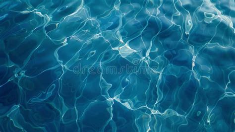The Rippled Surface Of Pure Ocean Sea Or Pool Water With Overlay