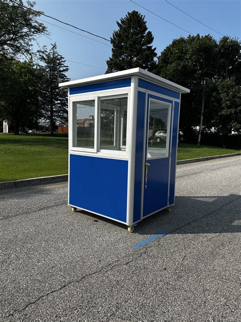 5x5 Economy Color Steel Guard Shack Blue Plain Jane York Guard Shack