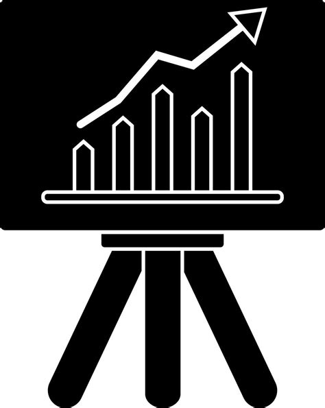 Presentation Board Icon With Growth Chart 24275885 Vector Art At Vecteezy