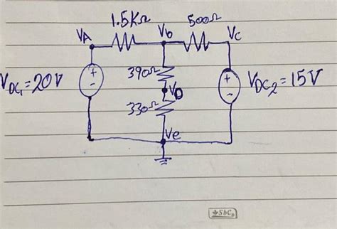 Solved Find The Voltage At Every Node By Using Node Voltage Chegg