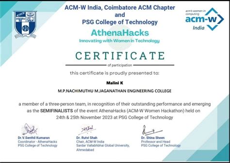 Malini Kannan On Linkedin I Really Happy To Share That ☺ I Had Got A Runner Up Certificate 💫in