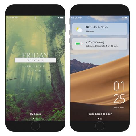 xen html widgets for lock screen and home screen