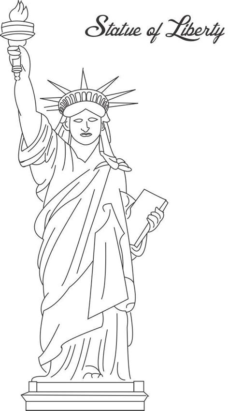 Statue Of Liberty Coloring Page Printable