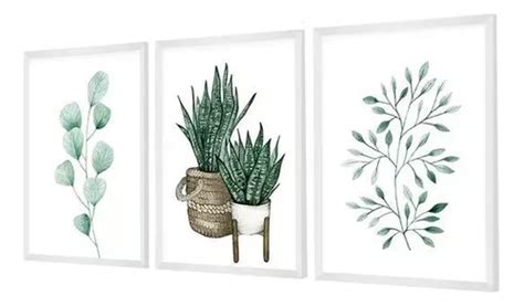 Kit De 3 Marcos Decorativos Minimalistas De 43 X 63 Cm MercadoLibre