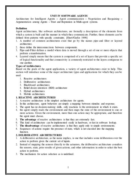 Unit Iv Software Agents Pdf Java Virtual Machine Java