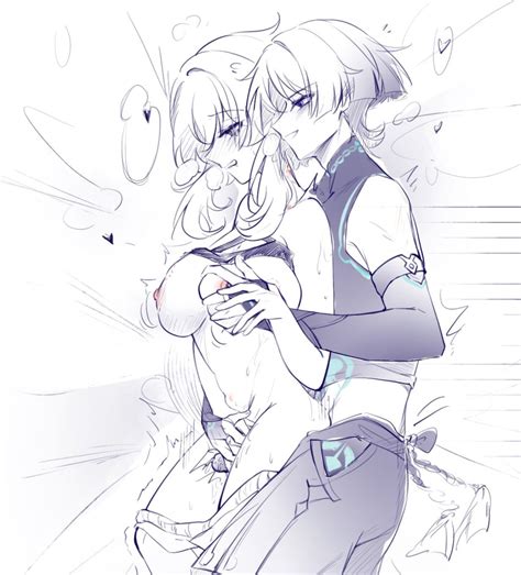 Rule 34 From Behind From Behind Position Genshin Impact Grabbing Breast Grabbing From Behind