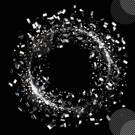 Premium Psd Circular Confetti Sparkles Effect