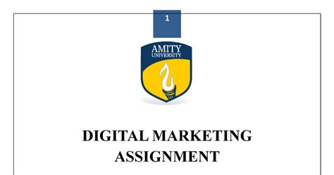 Amity University Assignment Front Page My Exam Solution