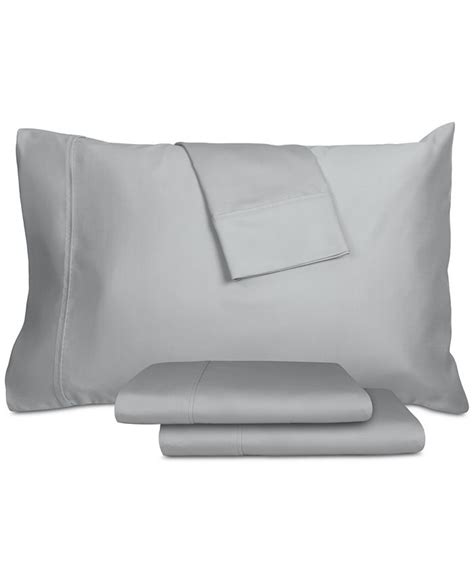 Aq Textiles Percale Solid 4 Pc Sheet Set Queen Macys