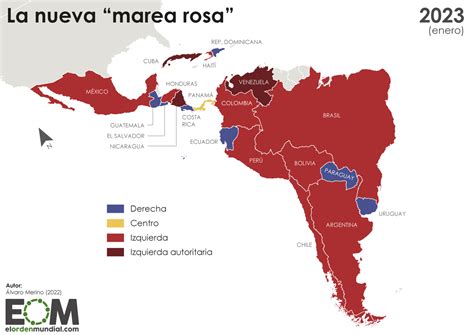 Gobiernos Socialistas En America Latina Mapa De La Izquierda En