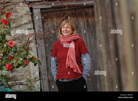 Romy Fraser Pictures At Home In Trill Near Axminster Devon Stock