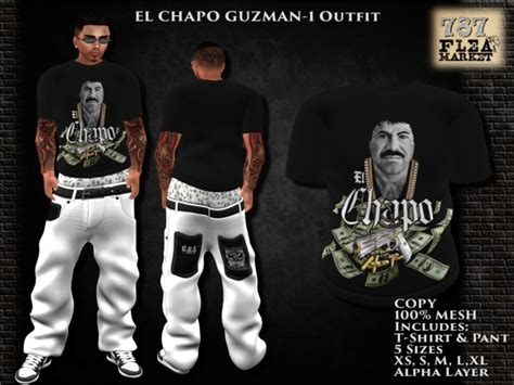 Second Life Marketplace El Chapo Guzman 1 Outfit