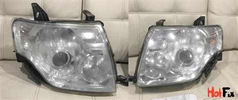Mitsubishi Pajero 4 — светодиодные би-линзы GTR mini Biled — HotFix на ...