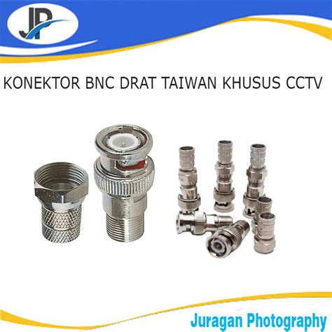 Jual Konektor Bnc Drat Taiwan Khusus Cctv Putih Shopee Indonesia