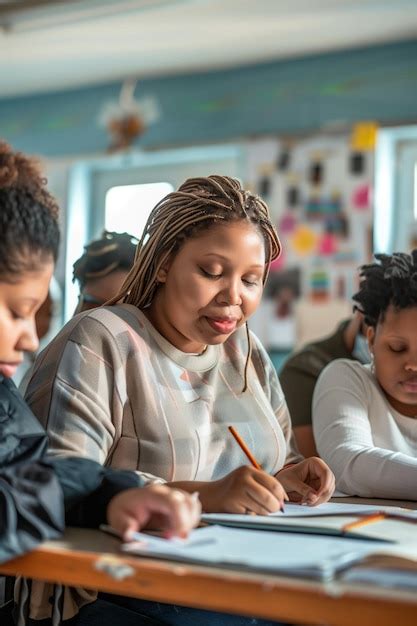 Premium Photo Focused Students Engaged In Classroom Activity